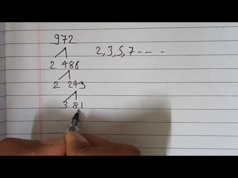factor tree of 972 | prime factor tree |