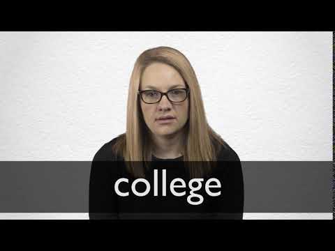 How to pronounce COLLEGE in British English