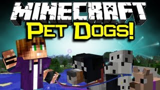 Minecraft NEW PET DOGS MOD Spotlight! - COPIOUS DOGS, WOOF WOOF ...
