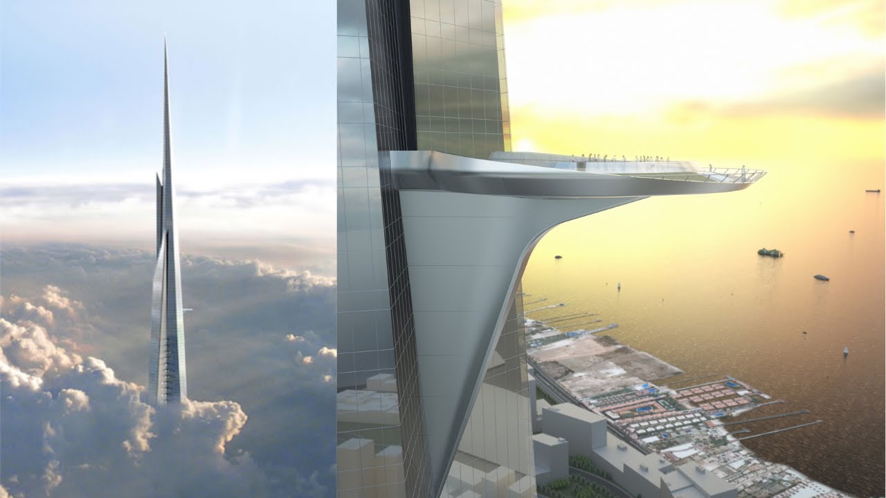 La tour de Jeddah, Arabie Saoudite, de 1 000 m d'altitude (+VIDEO ...