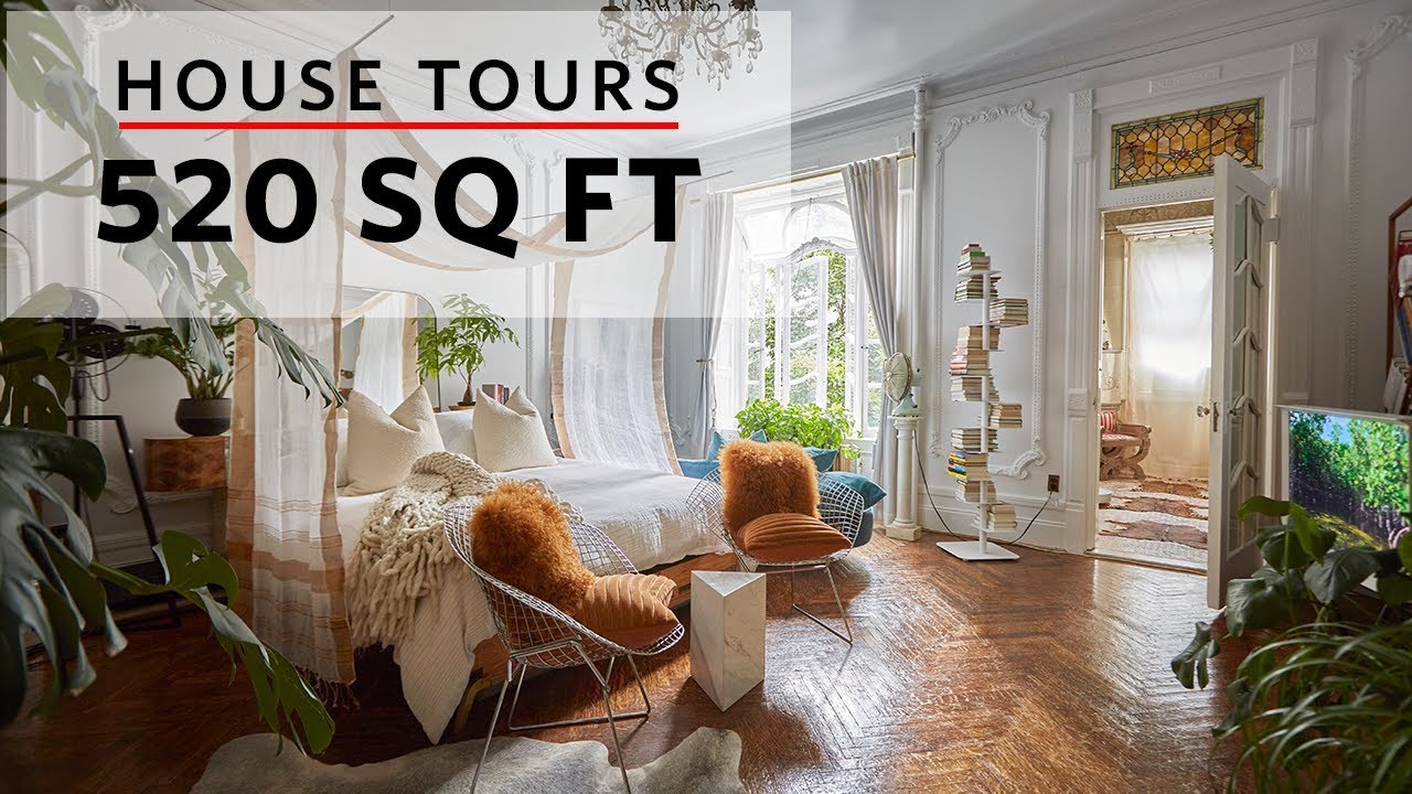 House Tours: A 520 SQ FT Studio in a Prewar Brownstone in NYC
