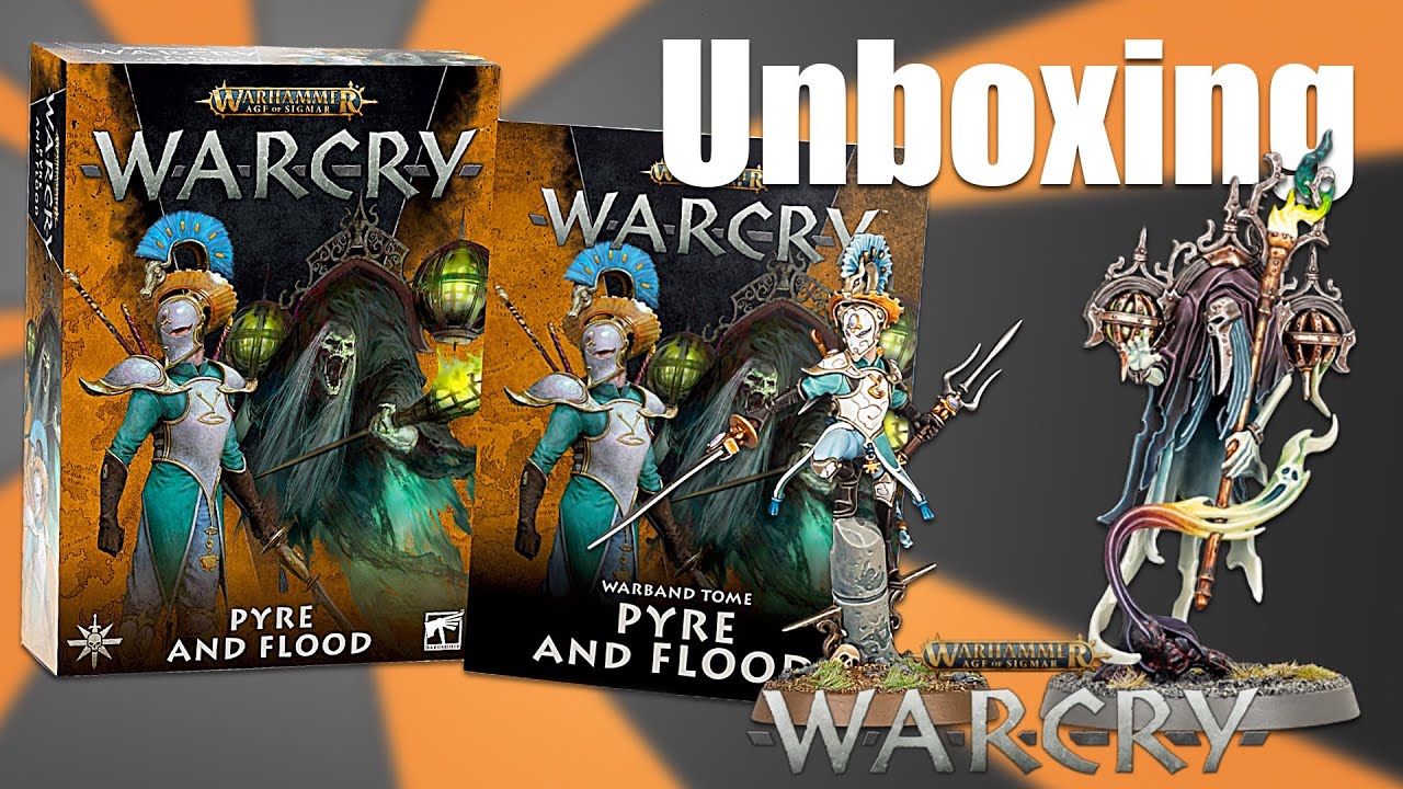 UNBOXING Warcry: Pyre & Flood Warhammer Age of Sigmar #boardgames
