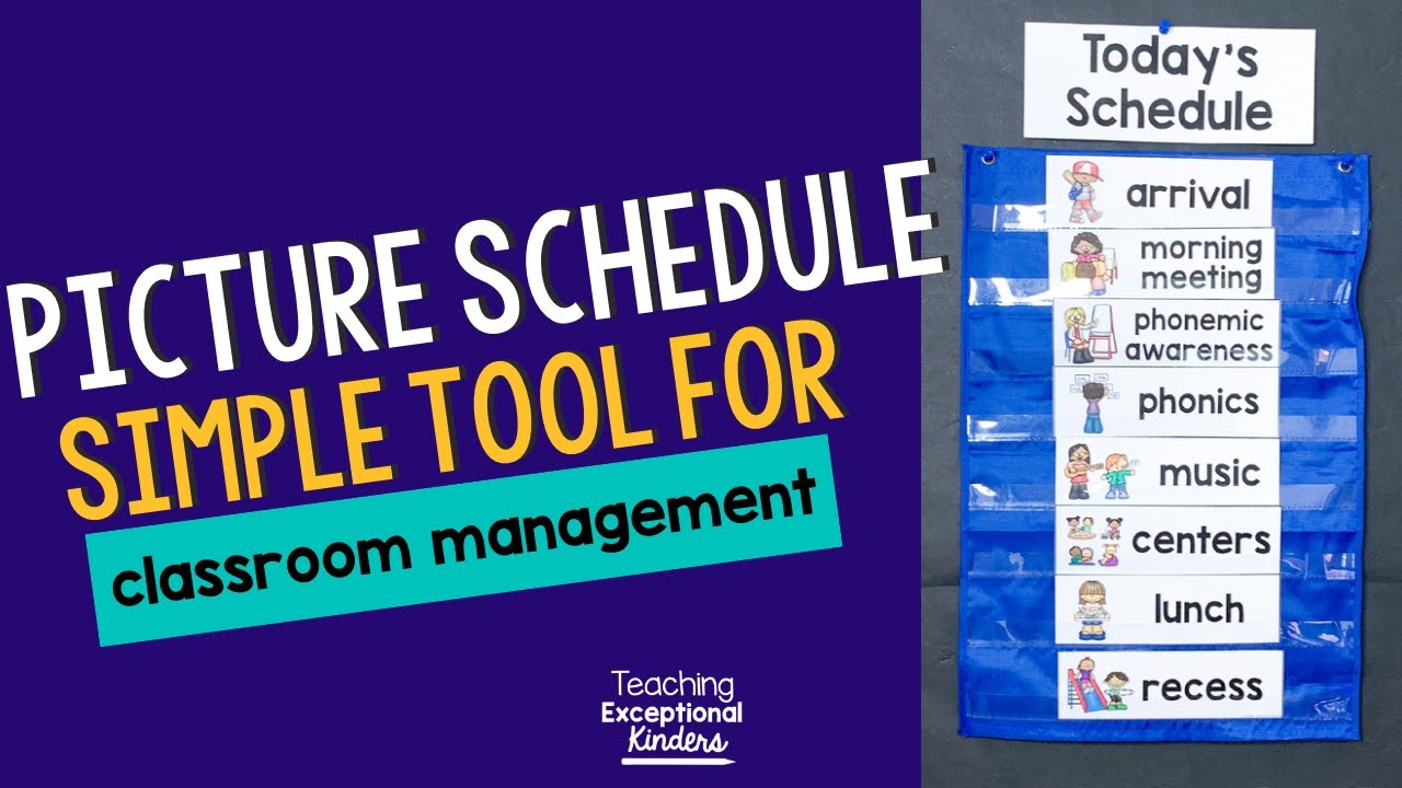 A Simple Tool for Classroom Management | Picture Schedule Cards