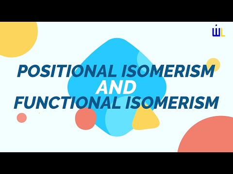 ISOMERISM 2( POSITIONAL AND FUNCTIONAL ISOMERISM)