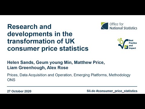 GSS sharing webinar: research and developments in the transformation of UK consumer price statistics