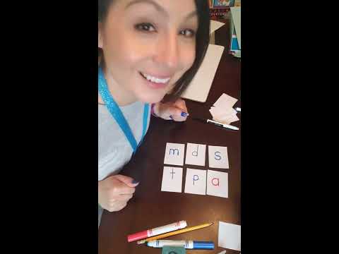 How to make letter cards for Word Building Activities