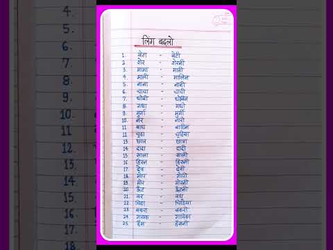 Ling badlo | लिंग बदलो | Gender words in hindi | Pulling Striling | Change the gender in hindi