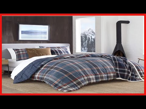 Eddie Bauer - Queen Comforter Set, Reversible Down Alt Bedding with Matching Shams