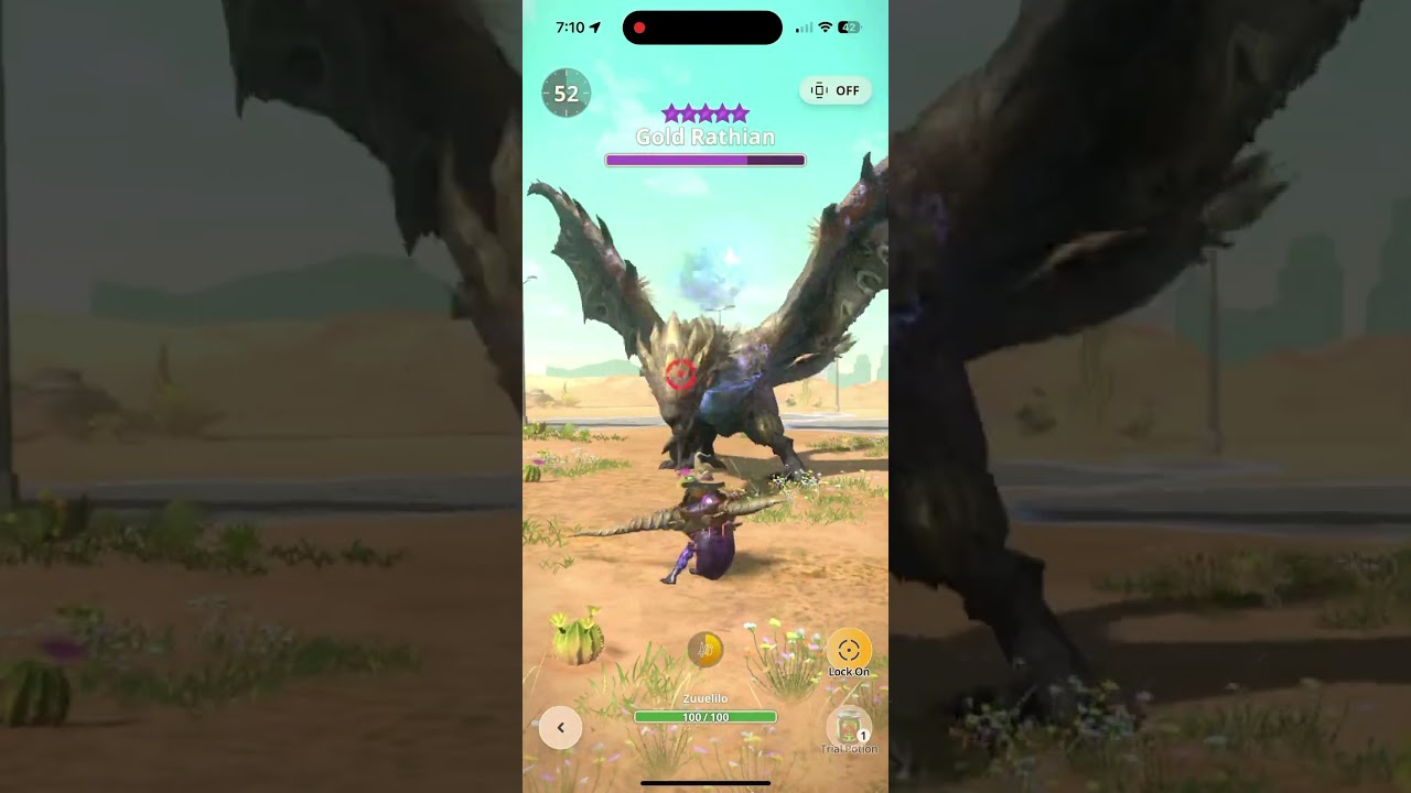 Gold Rathian 10* vs Rajang Lance( Season 5 Trial 50s) #mhnow