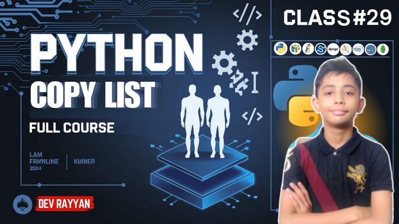 PYTHON COPY LIST | Python Tutorial - Lesson #29