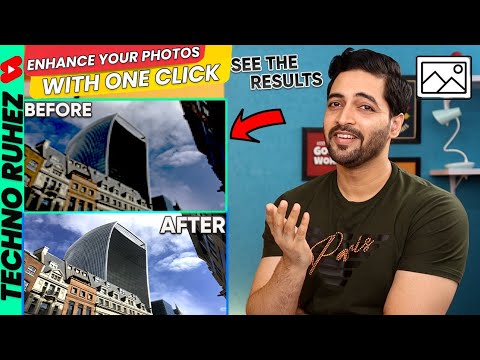 Enhance Low Quality Photos Into High Quality In One Click #shorts