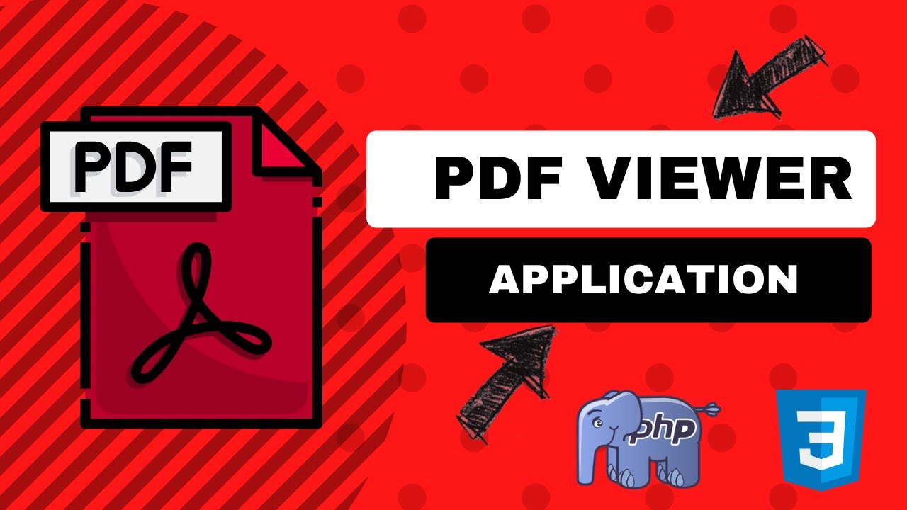 PDF Viewer application using PHP and CSS || PHP Tutorials for beginners