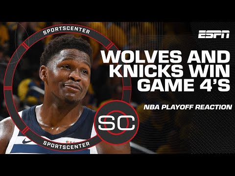 NBA Playoff Reaction 🍿 Timberwolves and Knicks take 3-1 series leads | SportsCenter