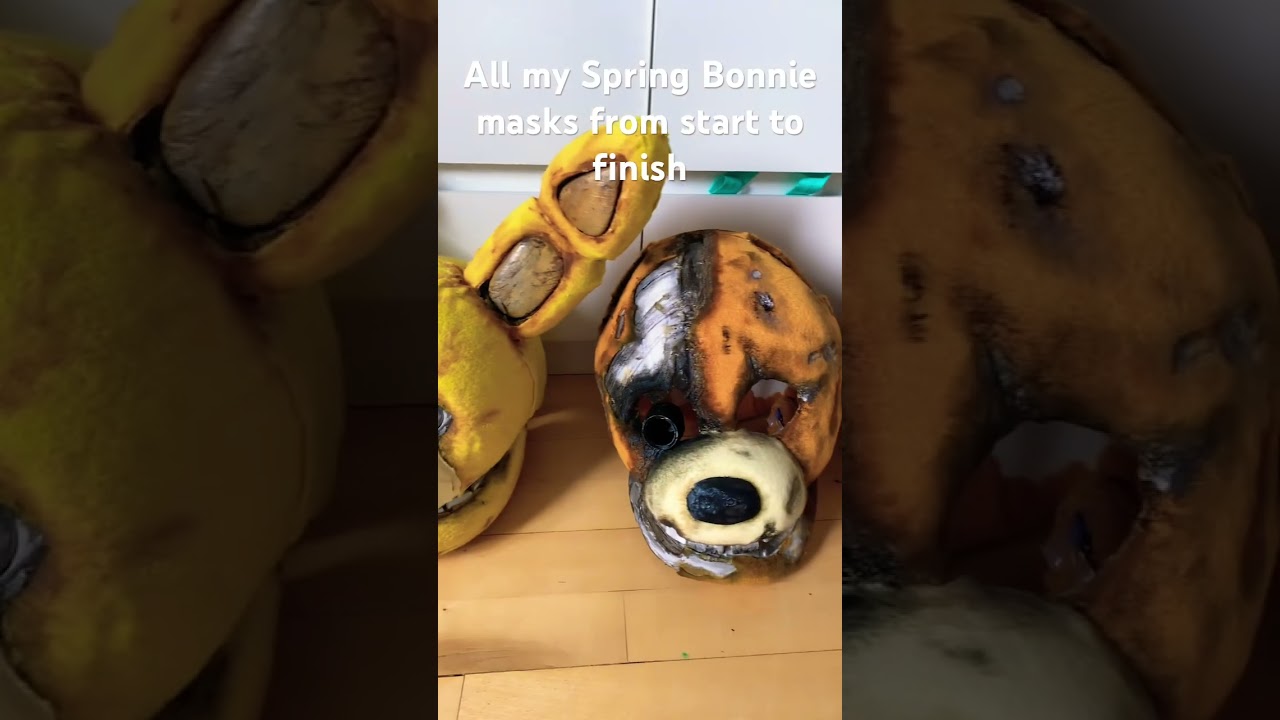 Fnaf Spring Bonnie Masks  🥤🍿 #fnaf #fivenightsatfreddys #cosplay #fnafcosplay