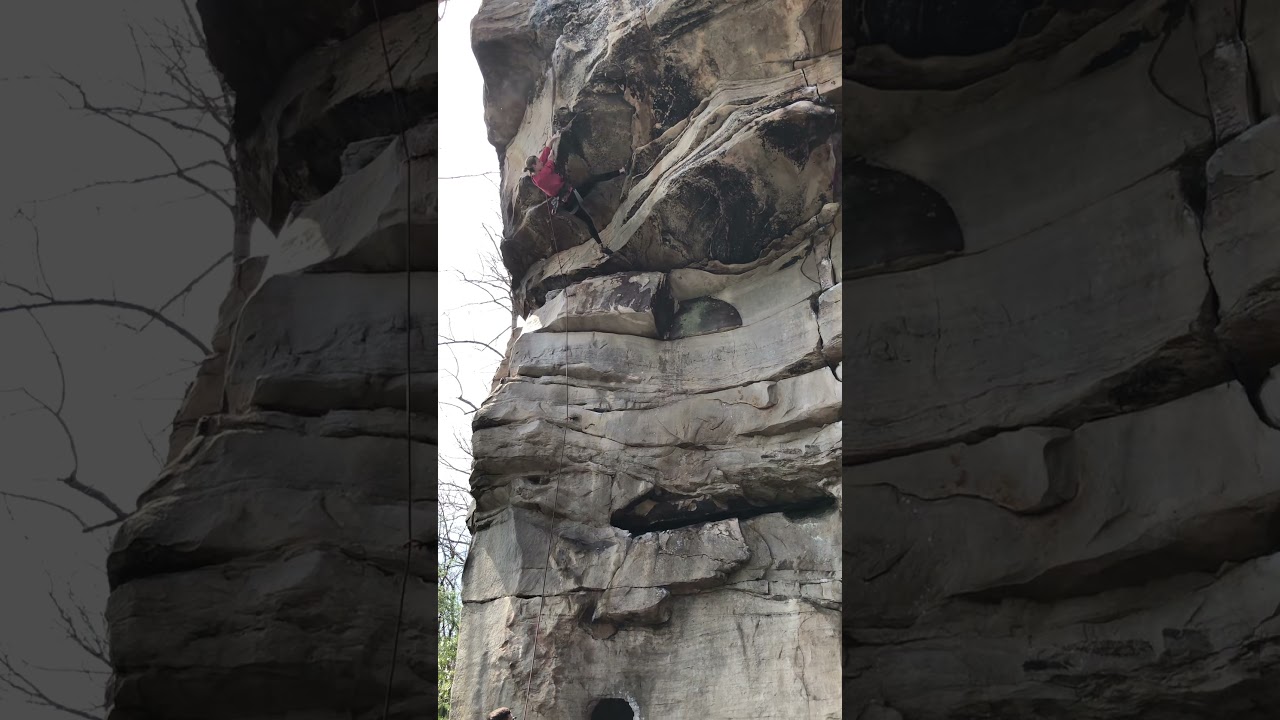 Skull in Hole, 12a. Upper Meadow, New River Gorge