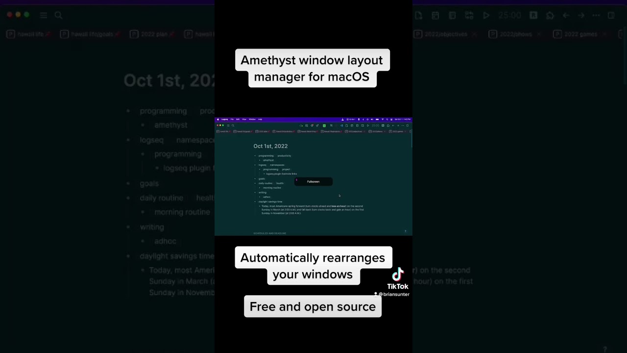 Amethyst - window layout manager for macOS Free and open source. github.com/ianyh/Amethyst #macos