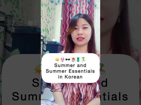 What are the summer essentials called in Korean- TOPIK 1 Vocab - I-Kets Beginner Korean Class