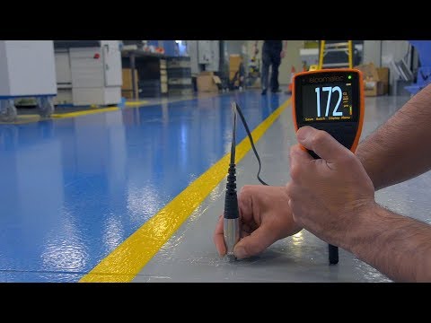 How to take accurate DFT measurements on concrete with the Elcometer 500 Coating Thickness Gauge