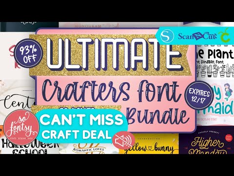 Best of Crafter's Fonts from So Fontsy!
