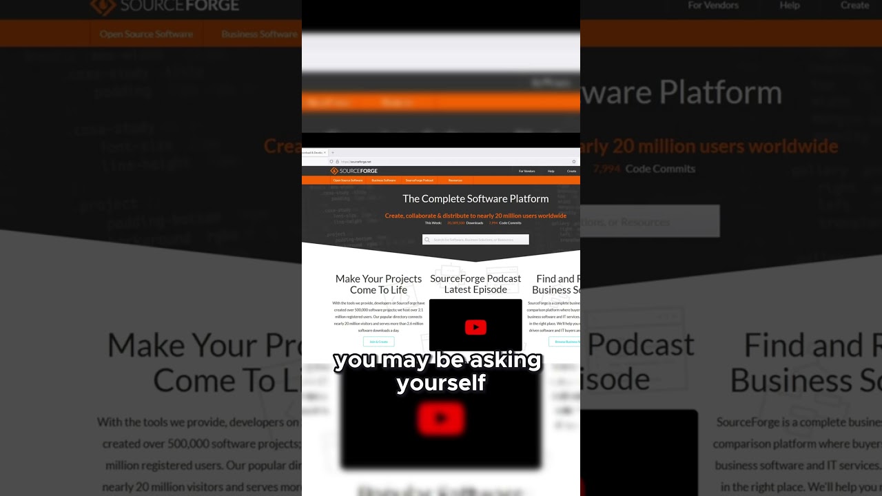 SourceForge - Business Software & Open-Source alternatives discovery platform #softwarereviews