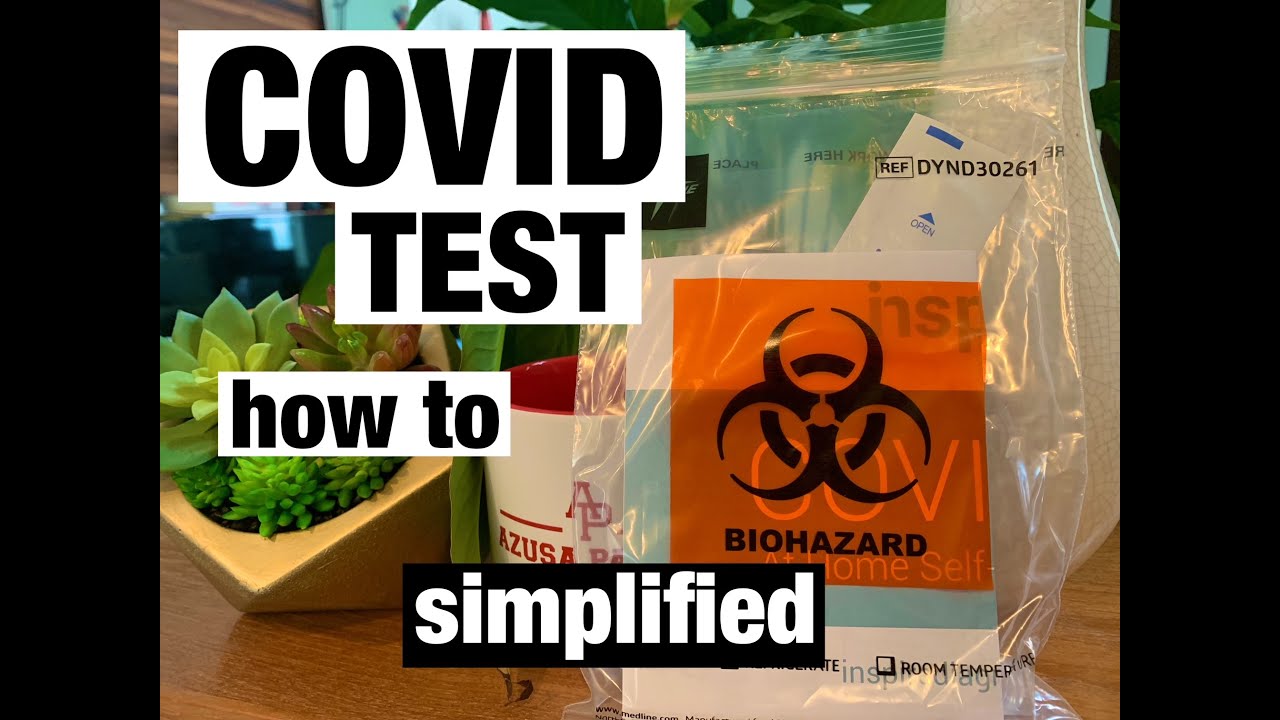 Simplified - Covid Test Kit Instructions