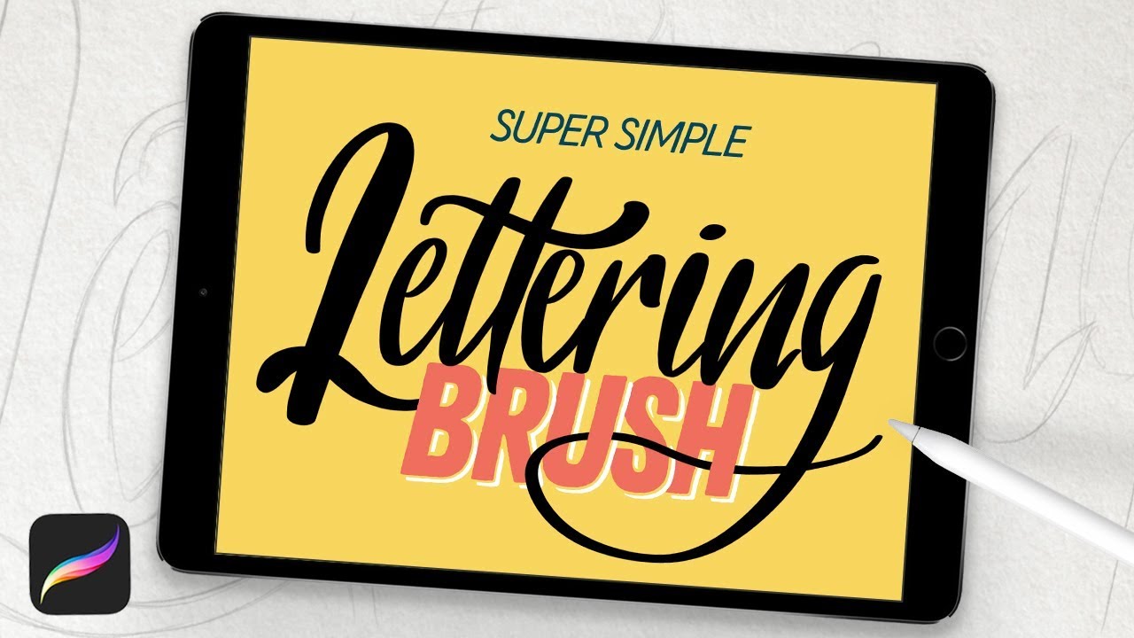 BrushUp Basics | SIMPLE LETTERING BRUSH | Procreate Tutorial