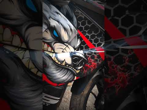 Rs200 wolf 🐺 modified stickers 😍 #shortsvideo shor#viral #subscribe #rider_sbr