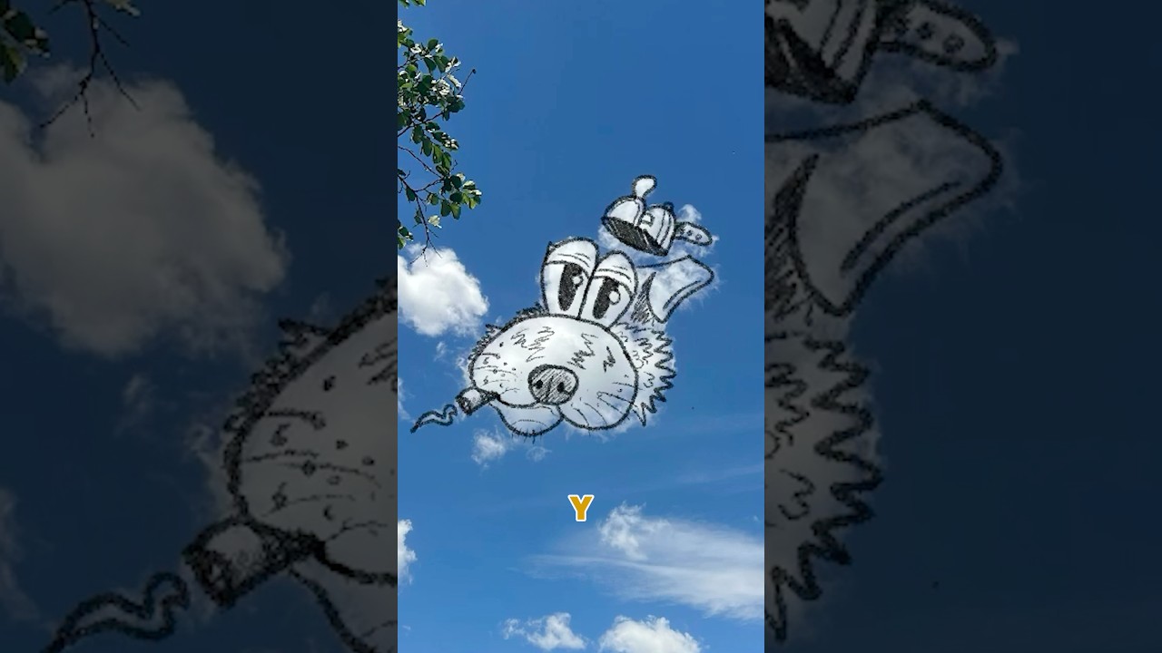 Imaginando formas en las nubes ☁️👀✏️ #creatividad #ilustracion #dibujo #faztidio