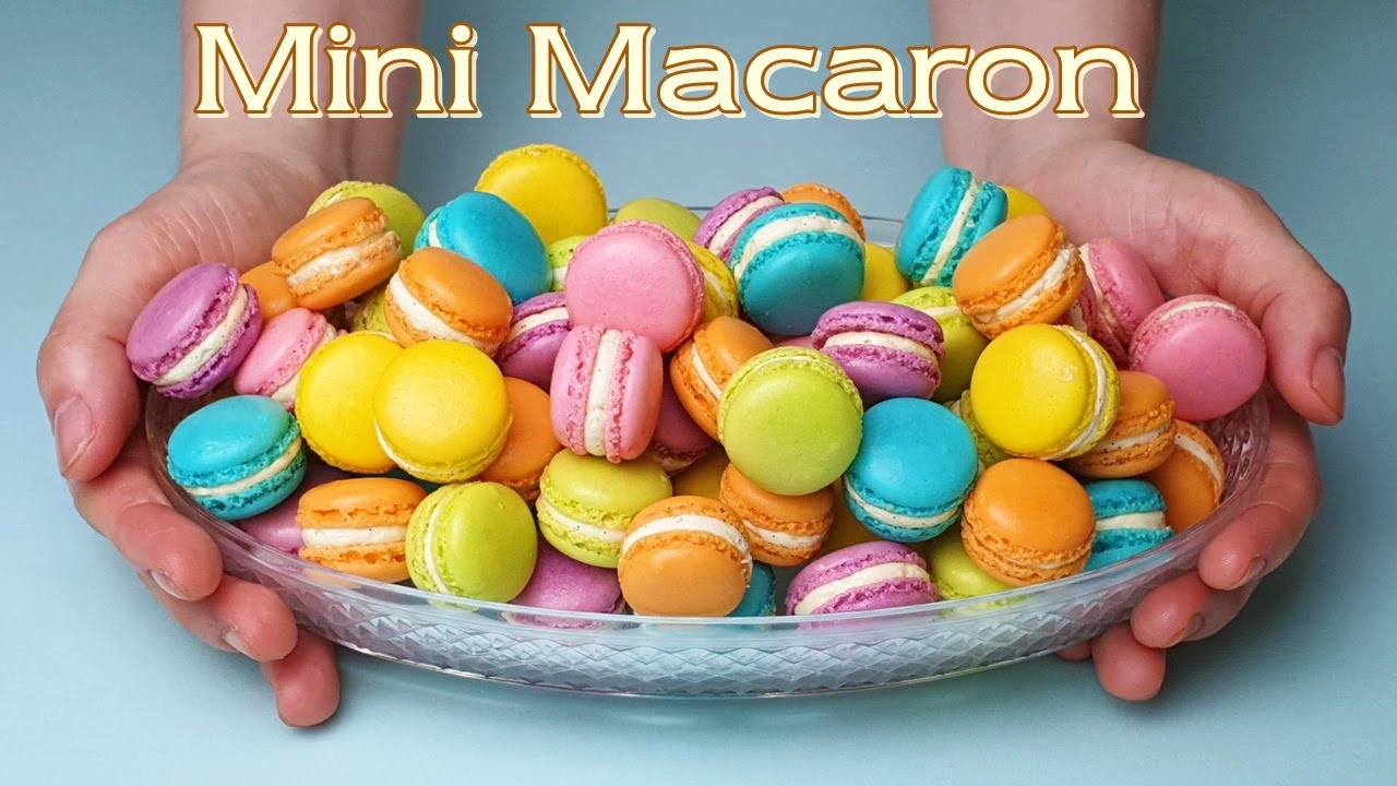 Vanilla mini macaron recipe / Italian meringue macaron