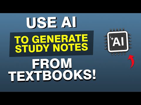 NEW* How to Use AI to Generate Study Notes from Textbooks (AI Study Hack)