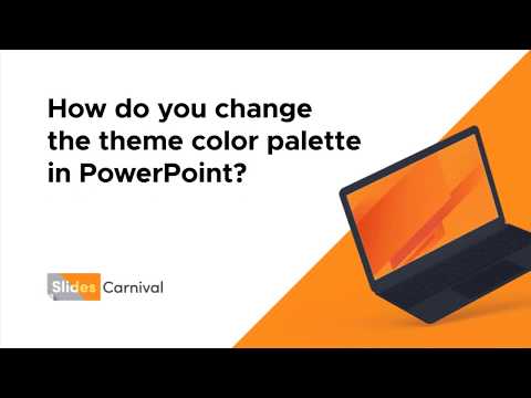 How do you change the theme color palette in PowerPoint?