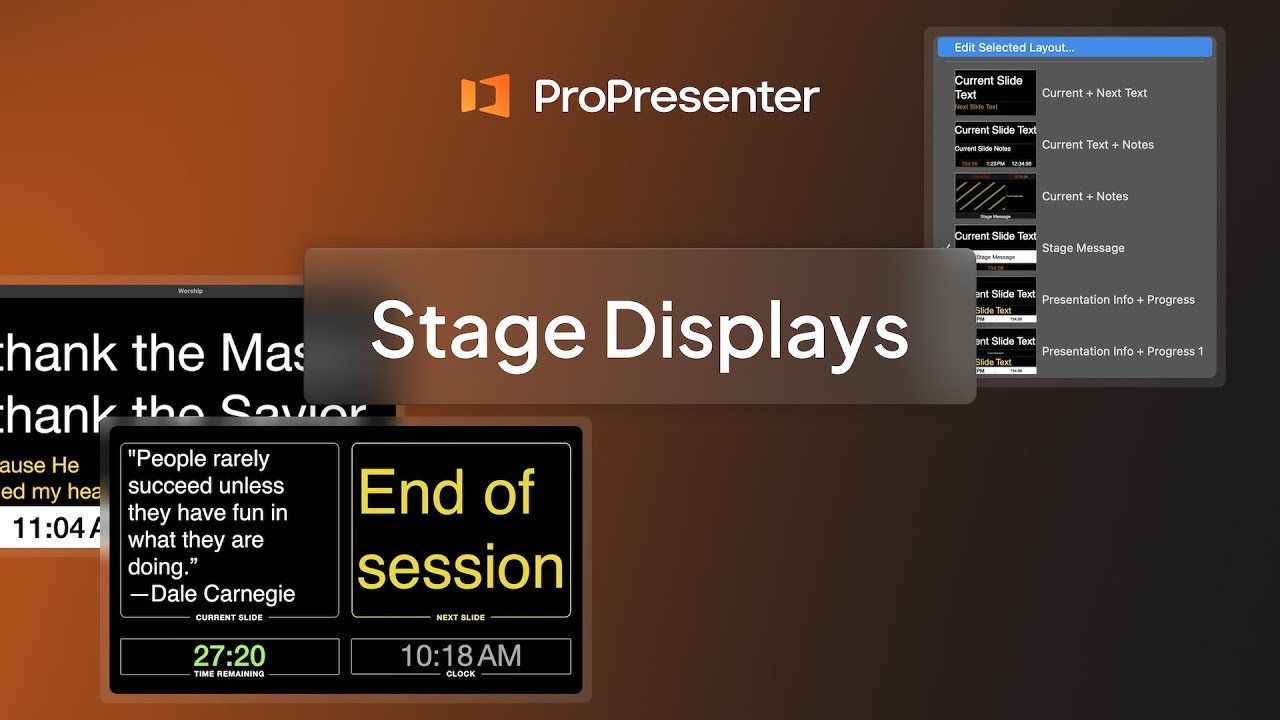 ProPresenter-  Stage Displays