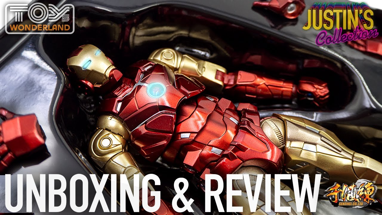 Iron Man Fighting Armor 1/12 Scale Diecast Figure Sentinel Unboxing & Review