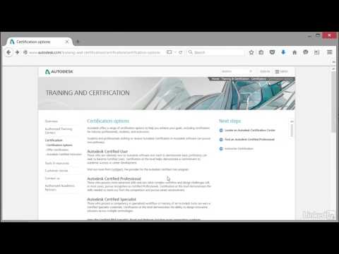 AutoCAD Tutorial - Certification overview