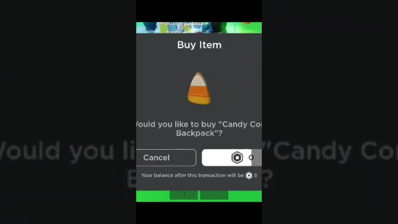 sniping Candy Corn Backpack (roblox free limited)#roblox #freelimited #169
