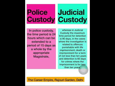 Police custody vs Judicial Custody