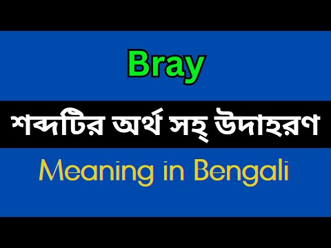 Bray Meaning in Bengali/Bray Mane Ki, Bray Explain in Bengali