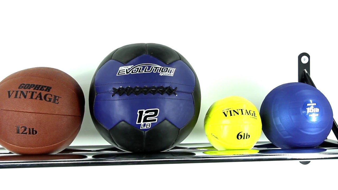 Expandable Medicine Ball Wall Rack