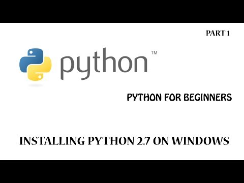 1.Python Tutorial for Beginners Python 2 7 Installation  [PIP installation and using PIP]
