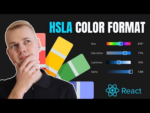 HSLA Color Format for React: TypeScript, Styled Components, Variants, Colors Generator, Color Picker