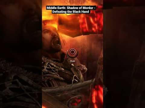Middle Earth: Shadow of Mordor- Defeating the Black Hand #shadowofmordor #ps4 #ps5 #gaming