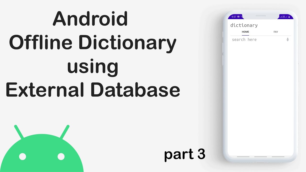 Android dictionary tutorial part 3