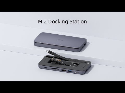 Hagibis 9 in 1 USB-C HUB with M.2 NVMe/SATA SSD Enclosure 4K HDM 100W PD Docking station