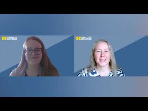 U-M Student Vlog: Career Advice