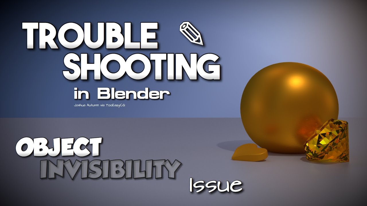 How to fix object/mesh invisibility in final render || Blender Troubleshooting Tutorial [2.78-79]