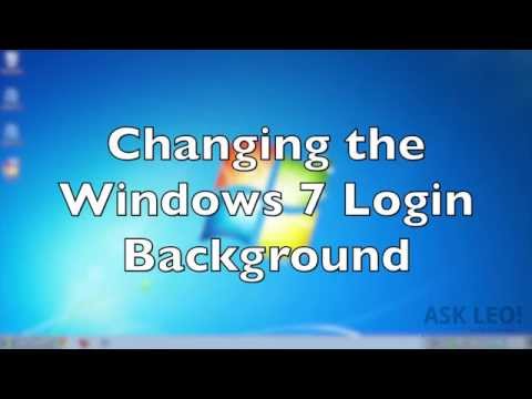 Changing the Windows 7 Login Background
