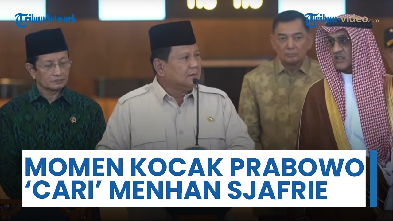 Momen Kocak Prabowo 'Cari-cari' Menhan Sjafrie di Bandara Soetta: Oh Hadir, Siapa Tahu ...