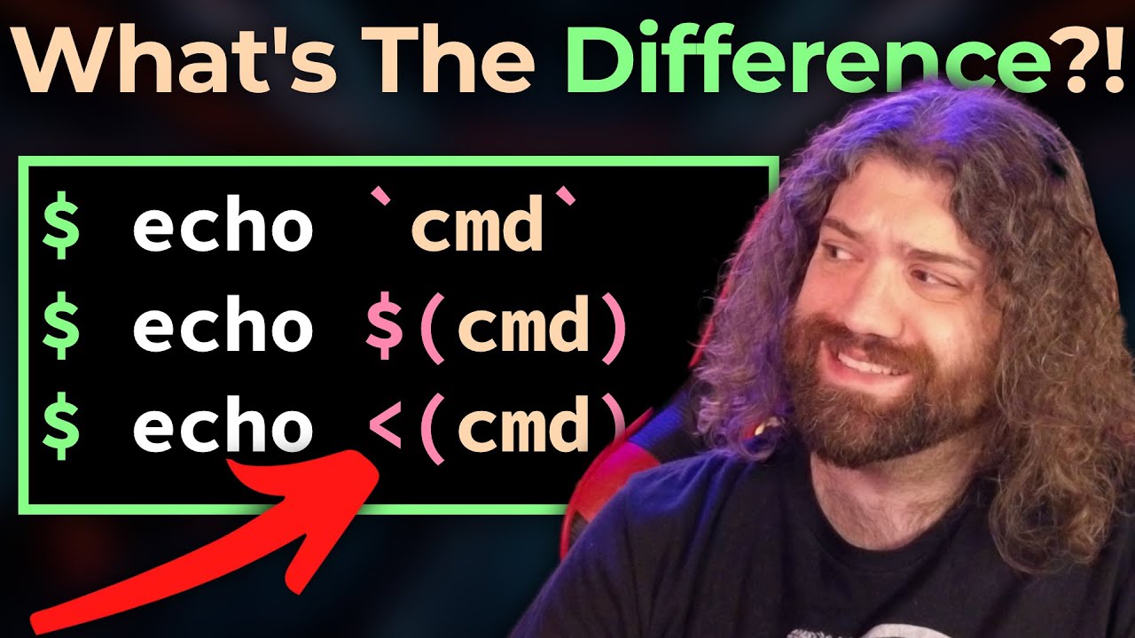 Command vs. Process substitution in Bash - explaining the difference. You Suck at Programming #073