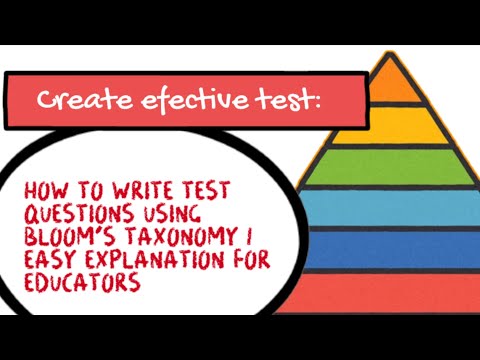 How to Write Test Questions Using Bloom’s Taxonomy | Easy Explanation for Educators