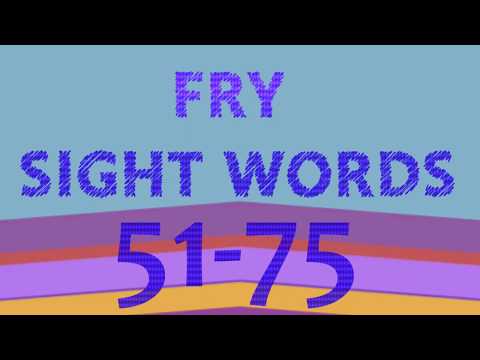 Learn to Read 📖: Fry Sight Words 51-75 (w/Spanish Translation)